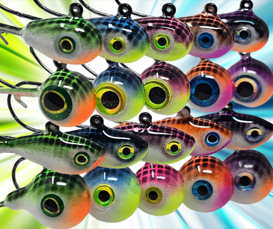 Atomic Neon Glow Jigs - 2 Pack — High Caliber Lures