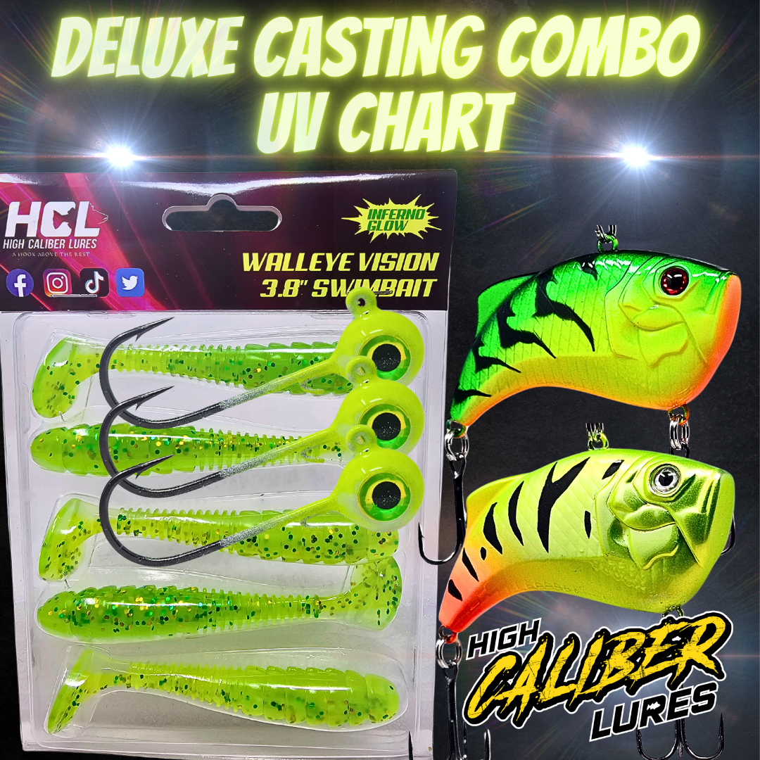 HCL Deluxe UV Swimbait Casting Combo – Swimbaits + Shockwave | High ...